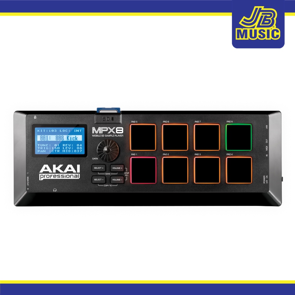 Akai - MPX8X110 SD Card Sample Player / Midi Controller (Professional ...