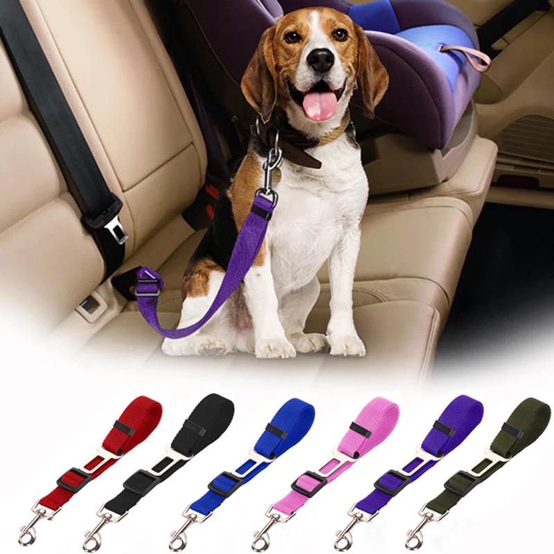 Dog Cat Car Safety Belt Adjustable Leash Vehicle Seat Belt Harness Safe ...