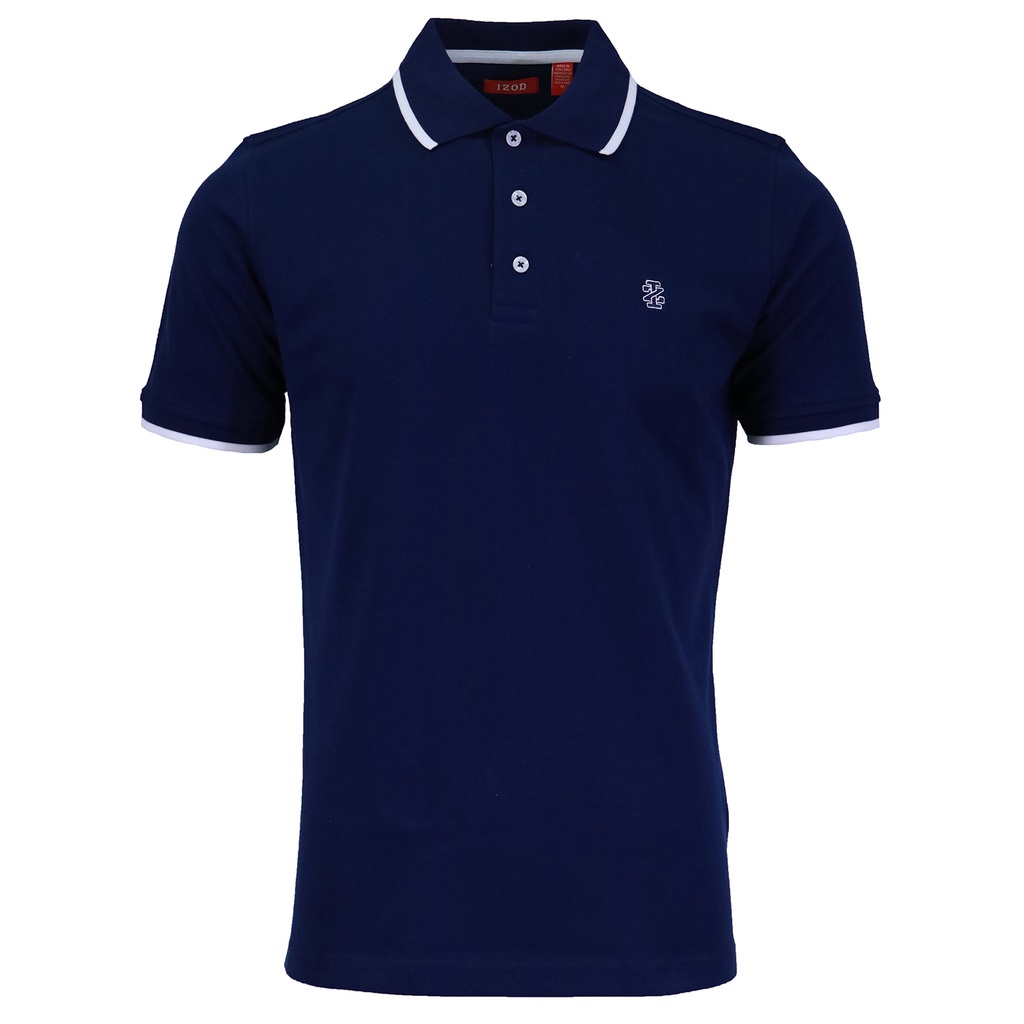 Izod Men's Basic Fit Plain Polo Shirt w/ Knitted Collar (Navy Blue) | Shopee Philippines