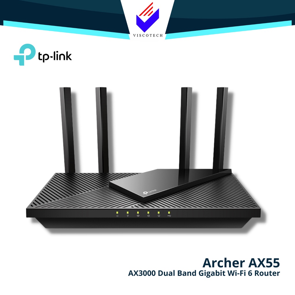 TP-Link ARCHER AX55 AX3000 Dual Band Gigabit Wi-Fi 6 Router | Shopee ...