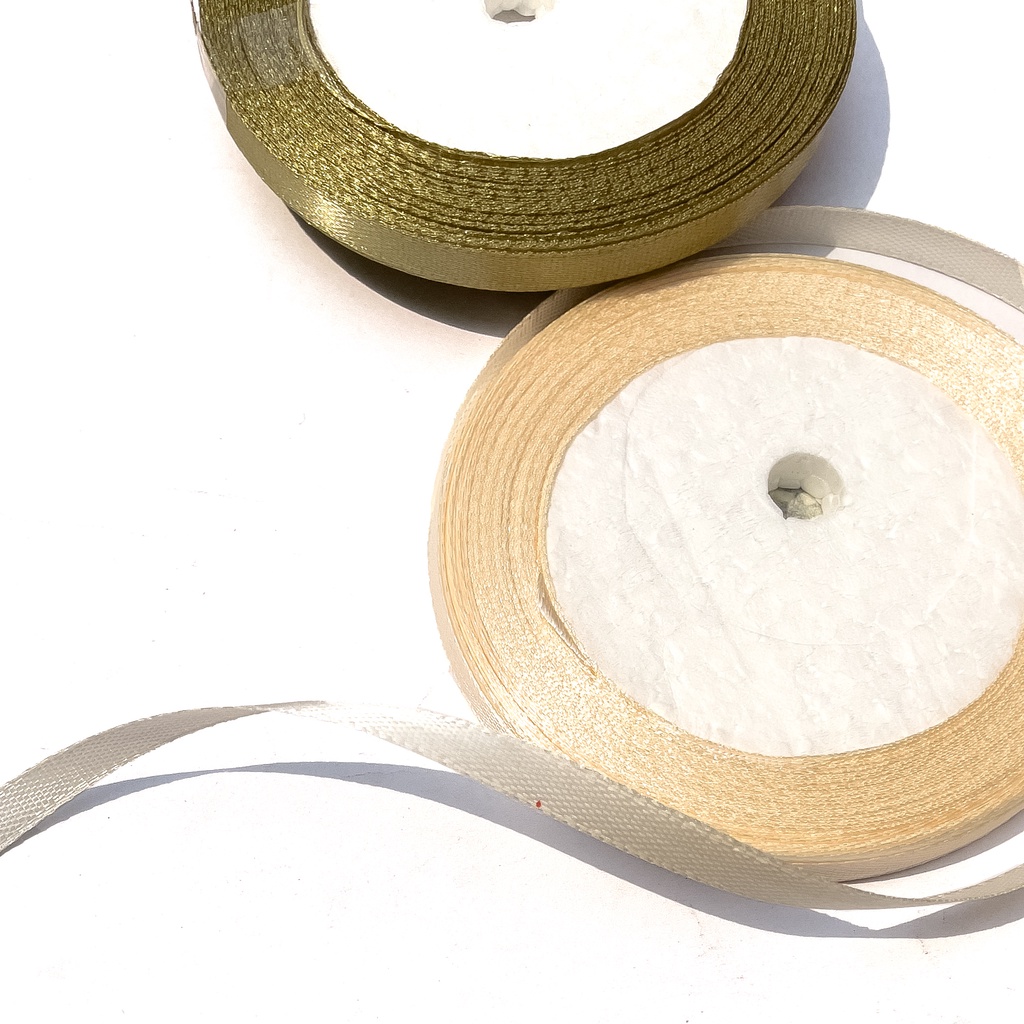 1/4 inch Satin Ribbon 6mm Single Faced Gift Wrapping Ribbons (25 yards ...