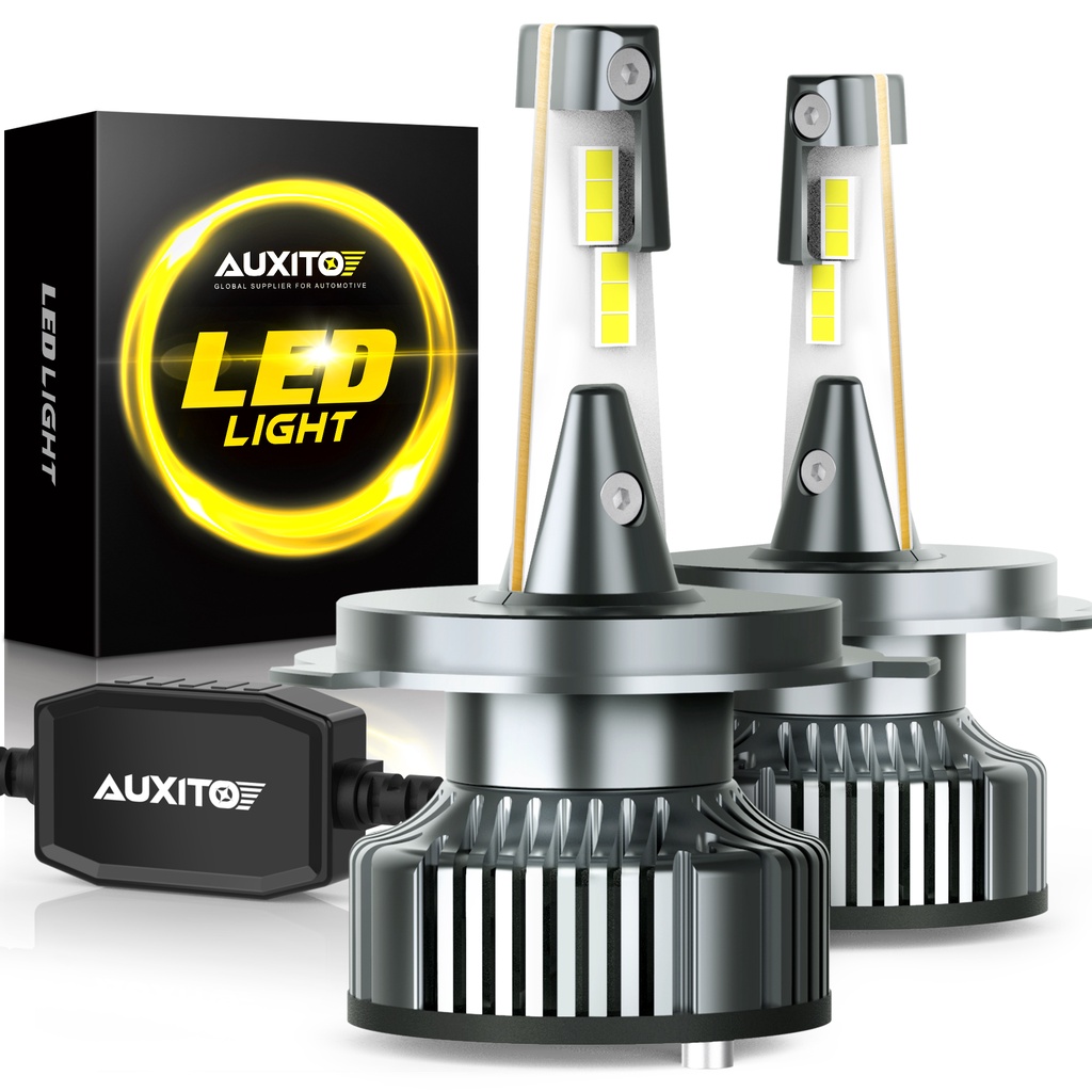 AUXITO Y13 H4 Hb2 9003 Led Bulb Hi/Lo Light Canbus 6000K White High Low ...