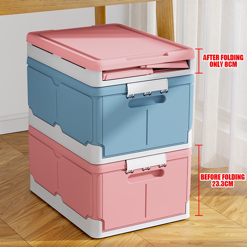 Foldable storage box book box student high school book storage box ...