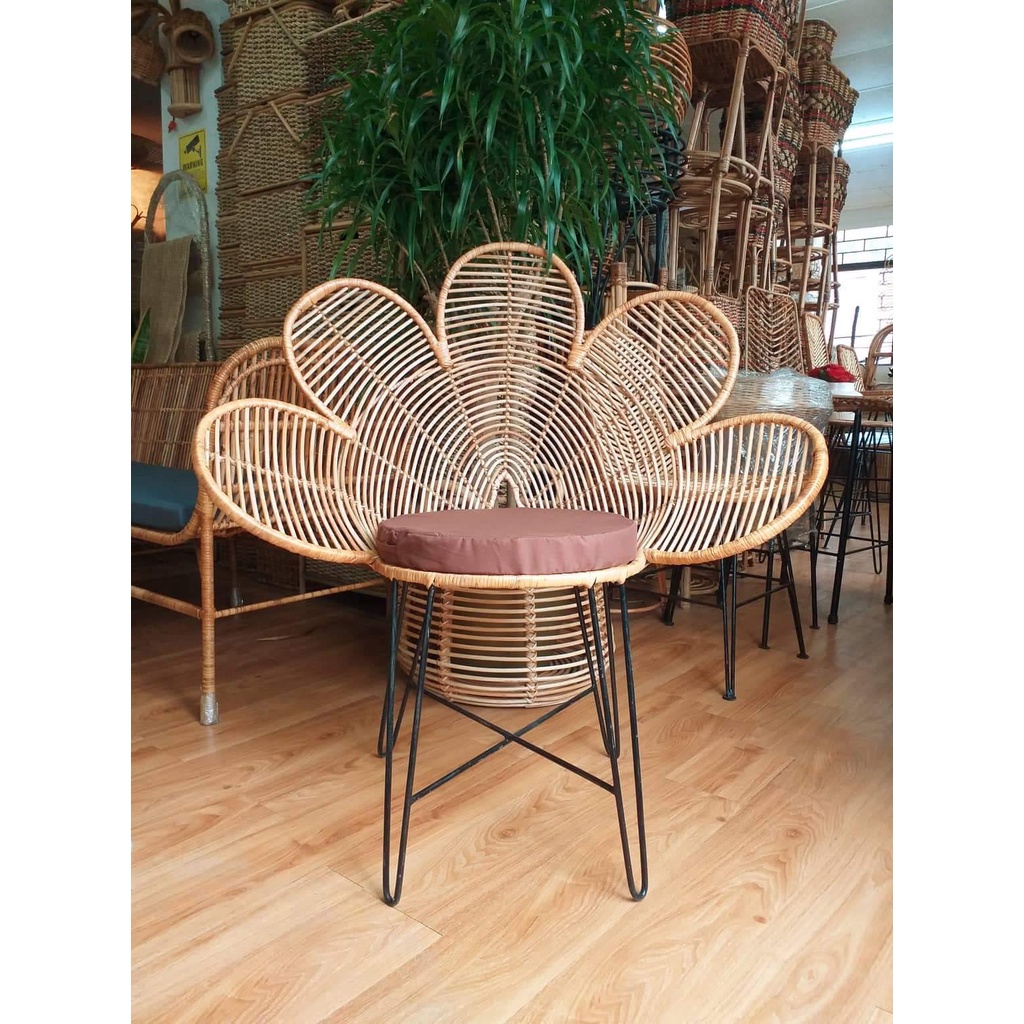 Micaela Steel Rattan Chair #12 | Shopee Philippines