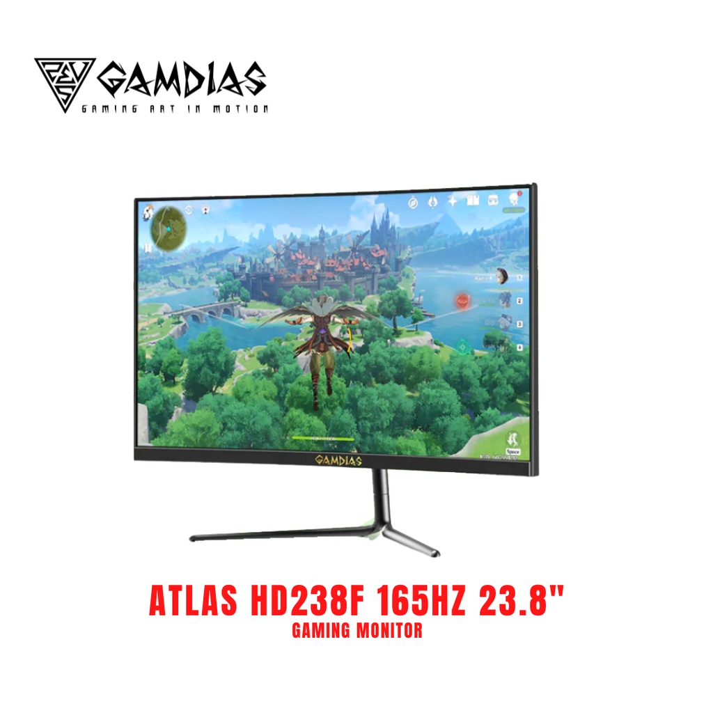 Gamdias Atlas HD238F 23.8" 165Hz Gaming Monitor | Shopee Philippines