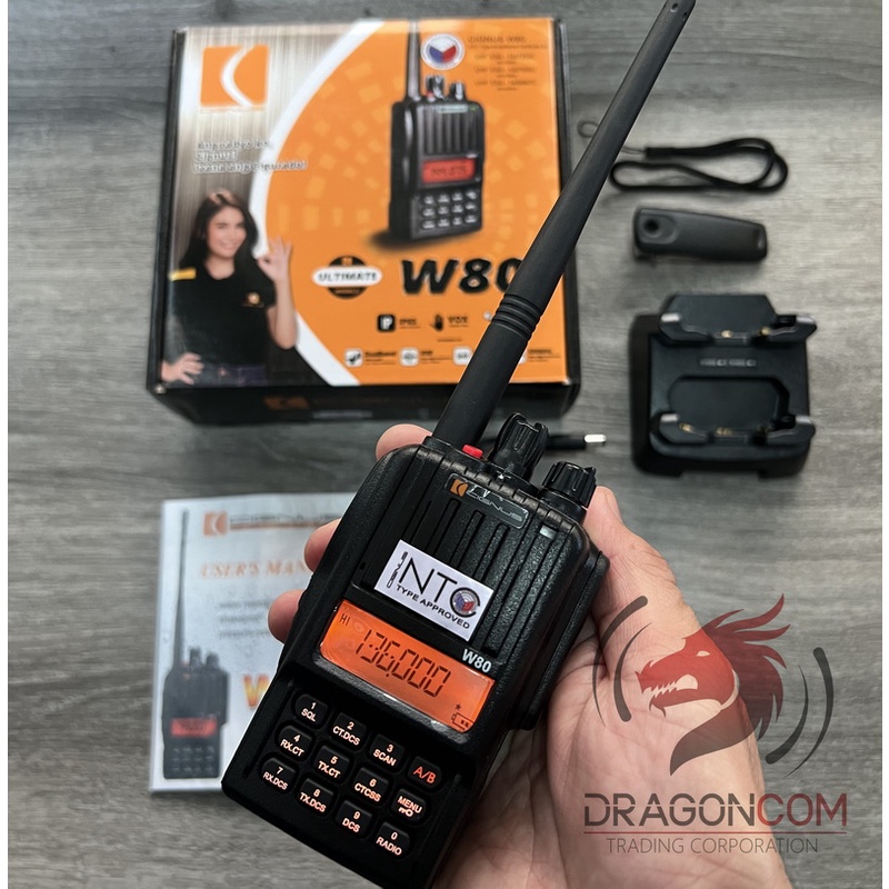 Cignus W-80 Dual Band Weatherproof Two Way Radio W80 | Shopee Philippines