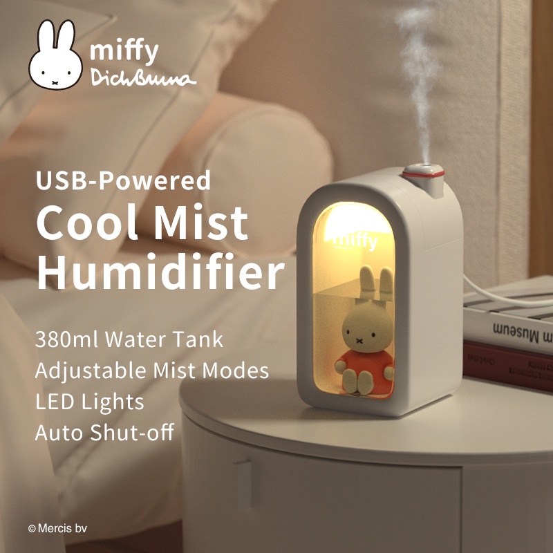 Miffy X MIPOW 380ML Cool Mist Humidifier Cute With Night Light USB ...