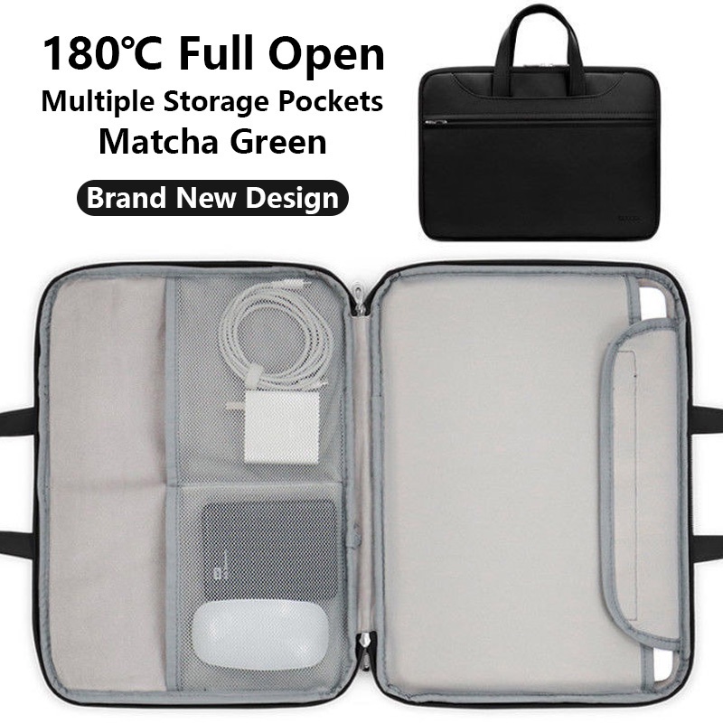 2022 Brand New Laptop PU leather Case Bag 15 16 inch Sleeve 14 13 inch ...