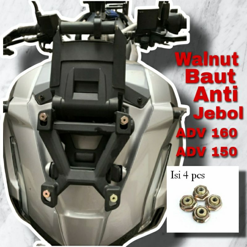 Walnut Anti-Break Bolts for Winshield ADV 160 150 NMAX Mount contains 4 ...