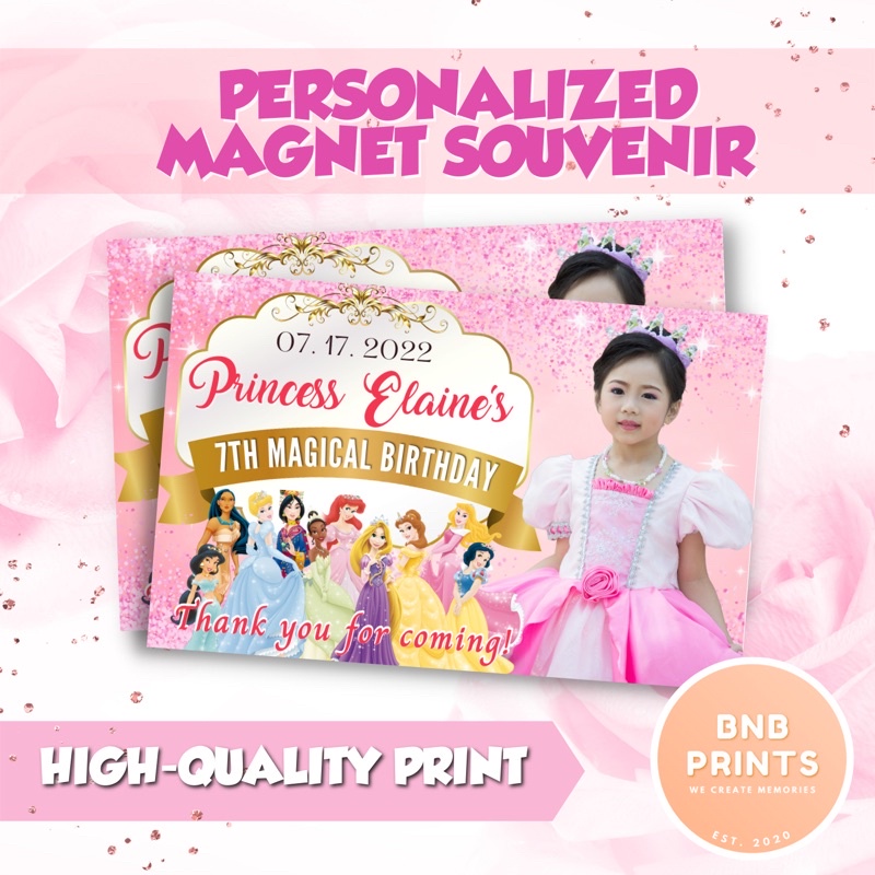 REF MAGNET SOUVENIR - DISNEY PRINCESS - 30 PCS MINIMUM | Shopee Philippines