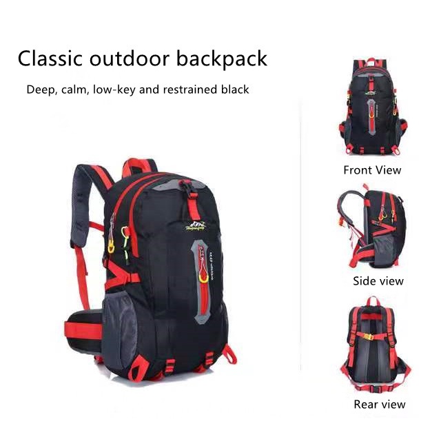 【NEW】40L Water Resistant Travel Backpack Camp Hike Laptop Daypack ...