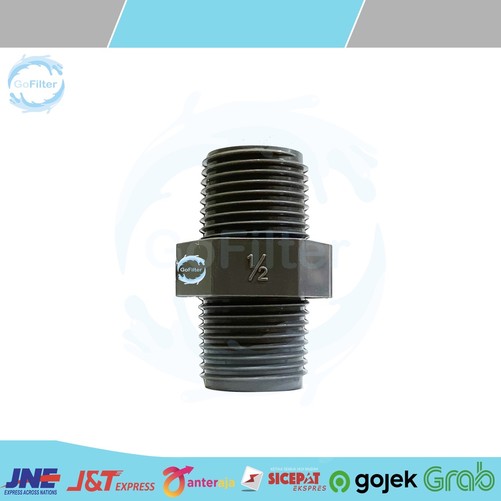 Double NEPPLE OUTER DRAT 1/2 INCH 3/4 INCH / NIPPLE PVC RUCIKA | Shopee ...