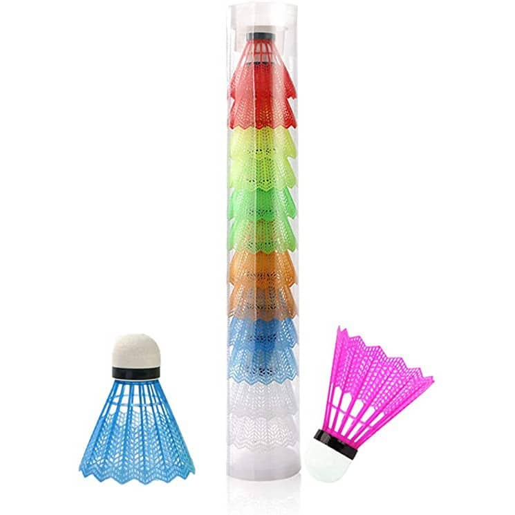 12PCS COLORFUL badminton nylon SHUTTLECOCK (random color) | Shopee ...