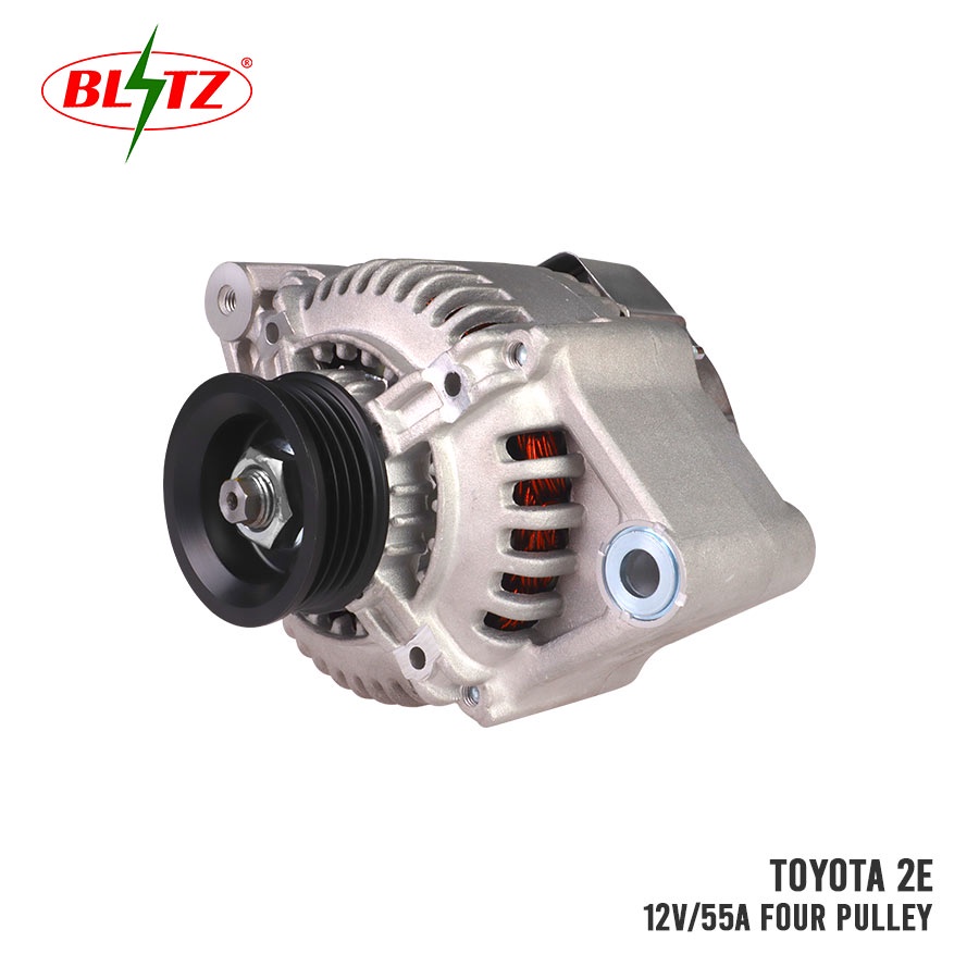 BLITZ ALTERNATOR ASSEMBLY /TOYOTA 2E / 12V/55A /FOUR PULLEY | Shopee ...