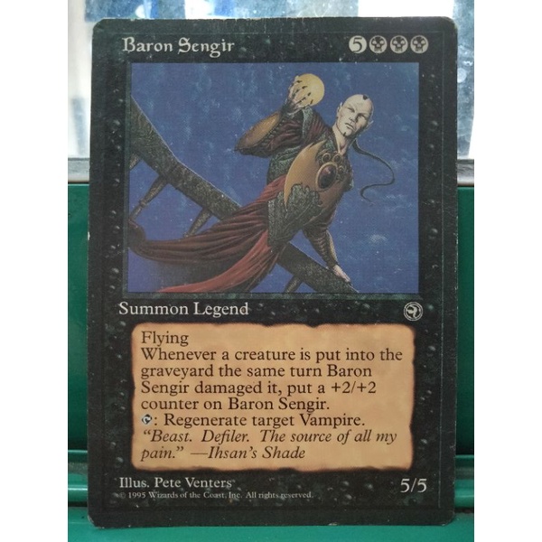 Magic: The Gathering(MTG) Card Baron Sengir Homelands | Shopee Philippines