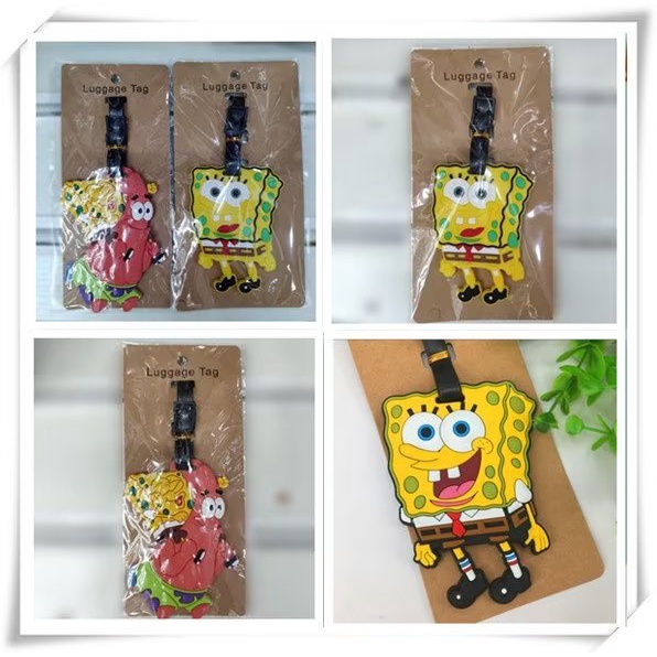 Spongebob SquarePants Luggage Tag Luggage Sign Boarding Pass | Shopee ...