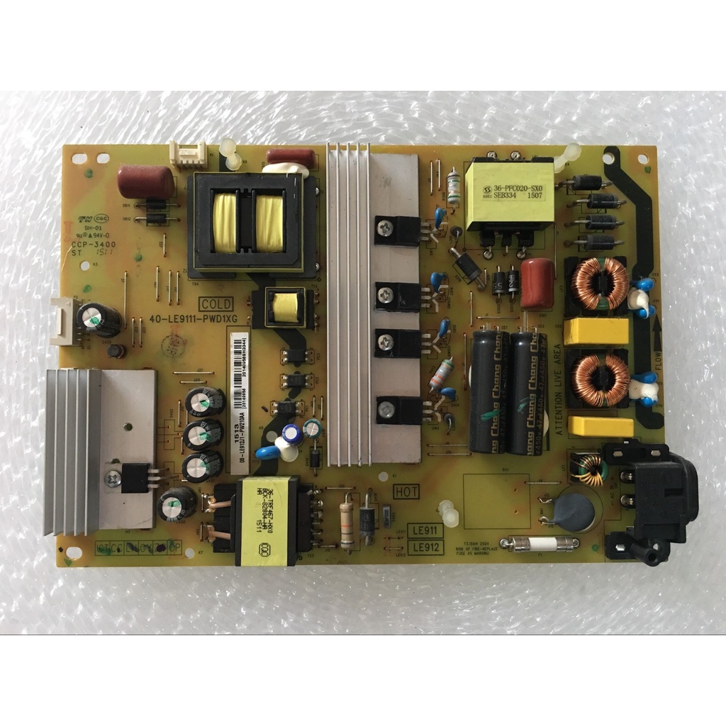 TCL L40E5800A-UD L43E5800A-UD Power Board 40-LE9111-PWB/PWC/PWD1XG ...