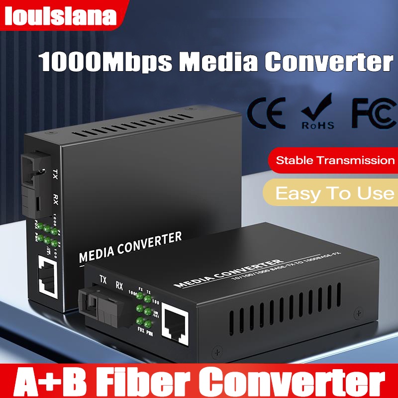 1000Mbps A/B Gigabit Fiber Optical Media Converter 1000Mbps Media Fiber ...