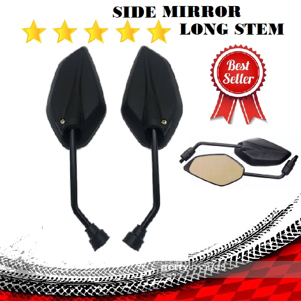 MOTORSTAR FOX 125r - Side Mirror Yamakoto Color Black LONG STEM /COD ...