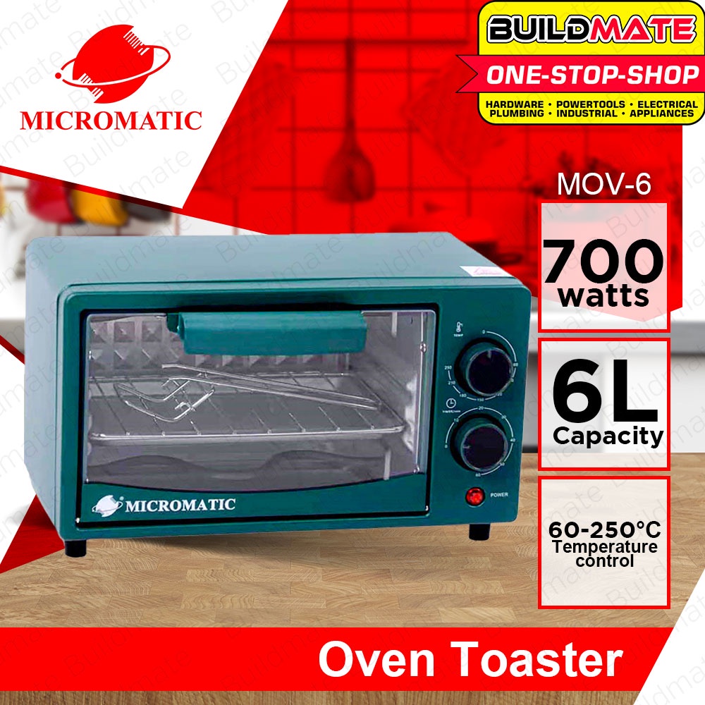 MICROMATIC Kitchen Oven Toaster 6L 700W Electric Oven Knob Microwave ...
