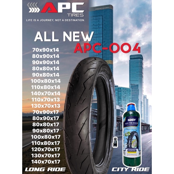 APC TIRE TUBELESS WITH SEALANT AND PITO TUBELESS | Shopee Philippines