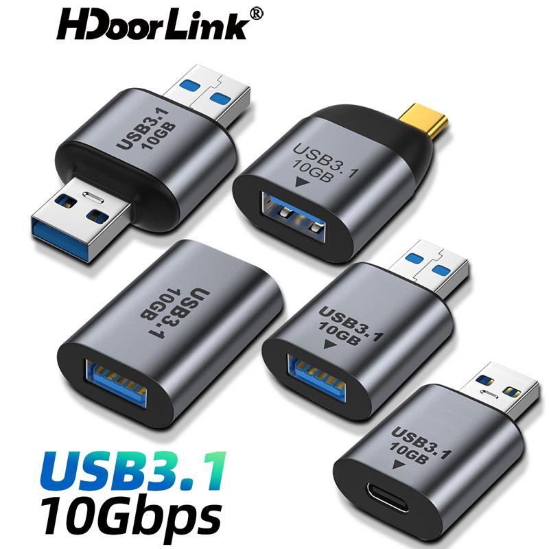 HdooLink USB C To USB 3.1 Adapter 10Gbps USB A To USB C Extender USBC ...