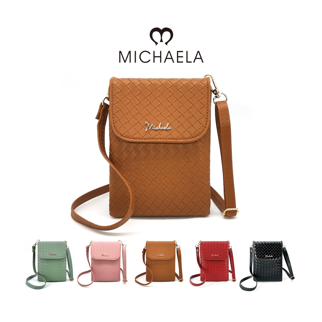 MICHAELA Woven Sling Bag for Women Korean Spacious Adjustable Flap ...
