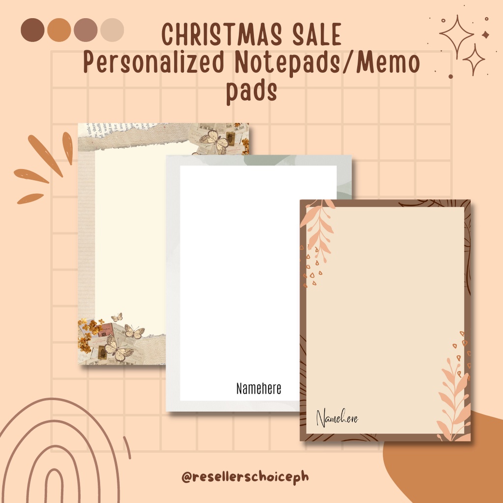 MESSAGE FIRST BEFORE ORDERING! SALE | Personalized Notepads/Memo pads ...