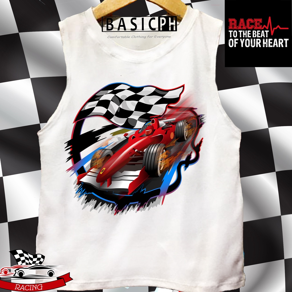 Racing Car / Motor Racing Graphic Sando for Kids 0 - 8 years old ...