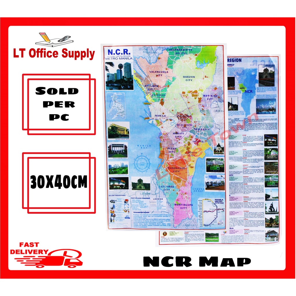 Chart Map / National capital region NCR | Shopee Philippines