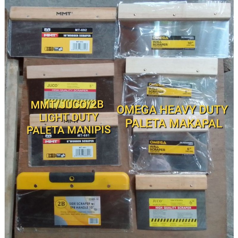 OMEGA WOOD SCRAPPER PUTTY KNIFE WITH WOOD HANDLE PALETA NA MAY HANDLE ...
