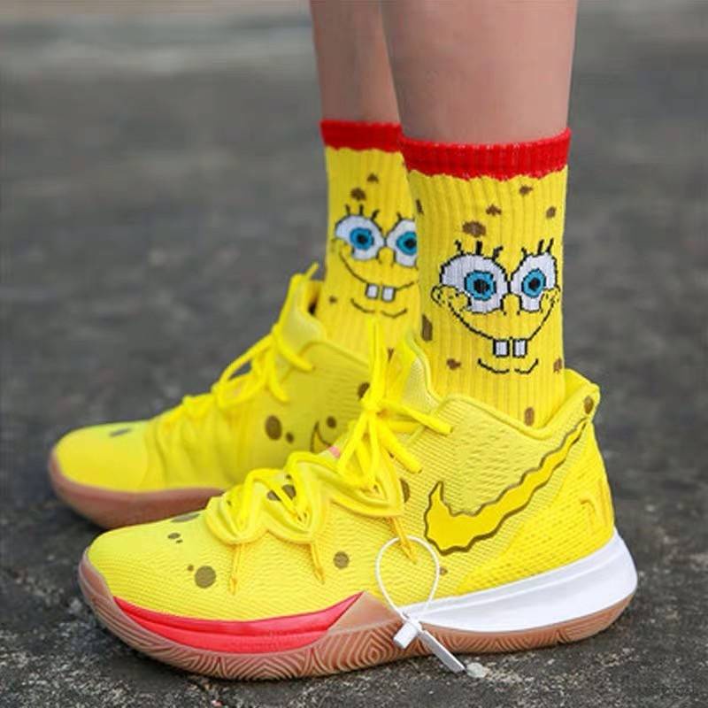 SI Original Kyrie Irving Spongebob Collection Socks High tube ...