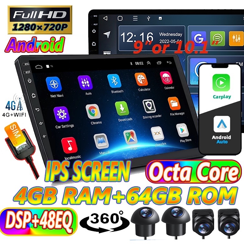 TS18【OCTA CORE 4GB RAM+64GB ROM】360 Panorama Camera 4G NETWORK SIM IPS ...