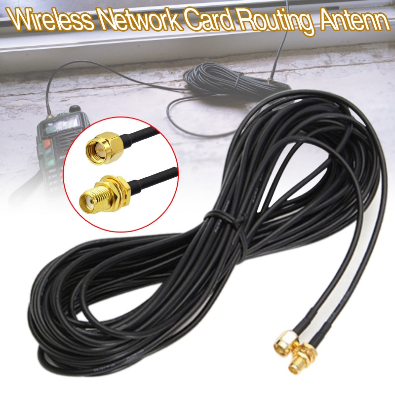 Wireless network card routing 10M/33ft Antenna Connector RP-SMA ...