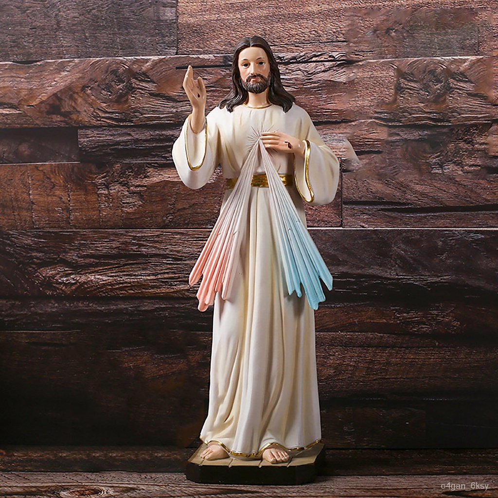 God's Mercy Catholic Jesus Statue Figurine Family Prayer Ornaments ...