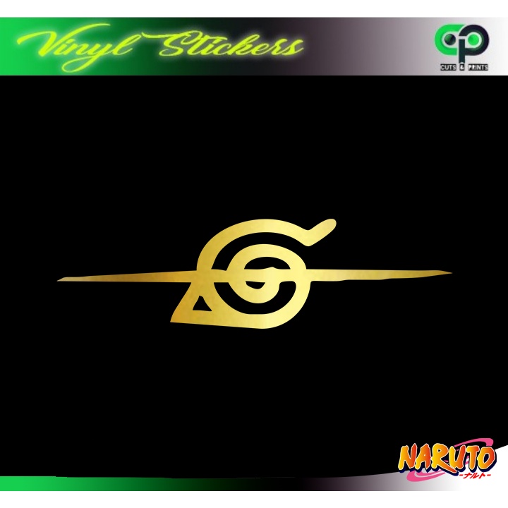 Konoha Logo (Rogue Ninja Logo) Naruto / Boruto Vinyl Sticker (For ...