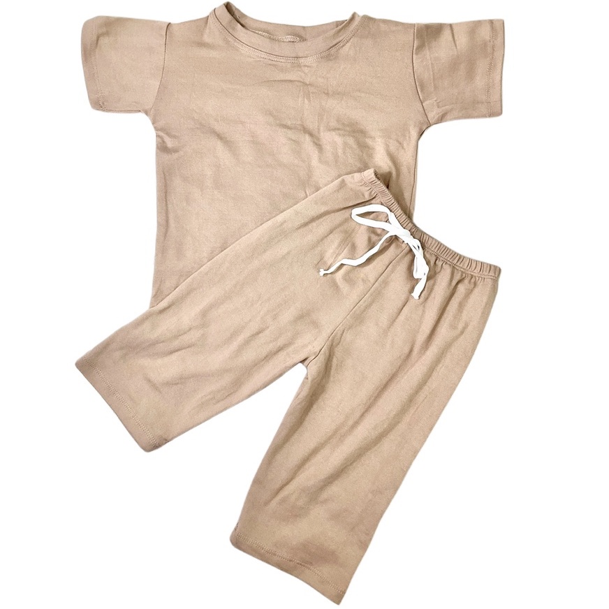 Unisex Kids Plain Terno Tshirt Pajama / Minimalist Sleepwear / Basic ...