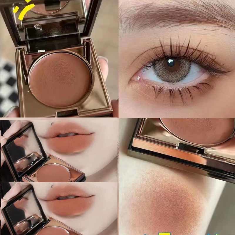 HERORANGE Temperament Lip Mud Blush Natural Nude Makeup Monochrome Lip ...