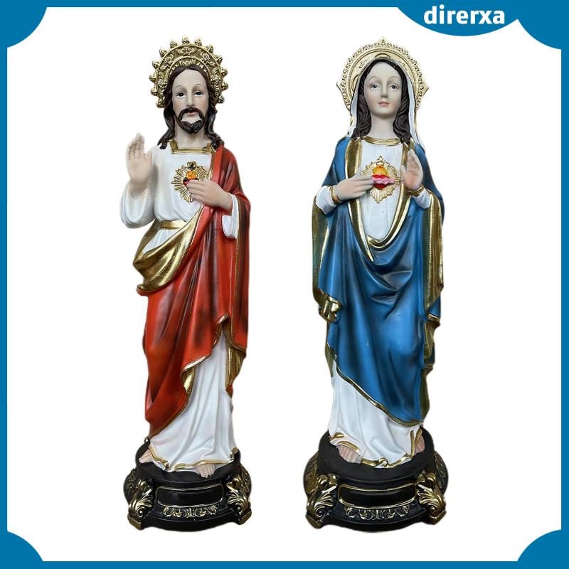Sacred Heart Figure Christian Character Sculpture Catholic for Tabletop ...