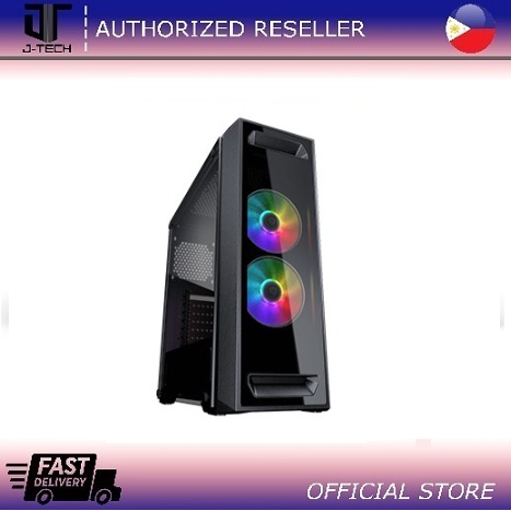 COMPUTER CASE COUGAR MX350 RGB MID-TOWER GAMING CASE W/TG /2*FAN (ATX ...