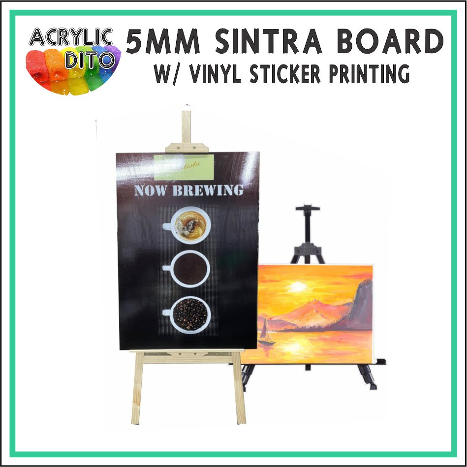 5mm Sintra Board Print of Wooden & Aluminum Easel Stand / Kpop Wedding ...