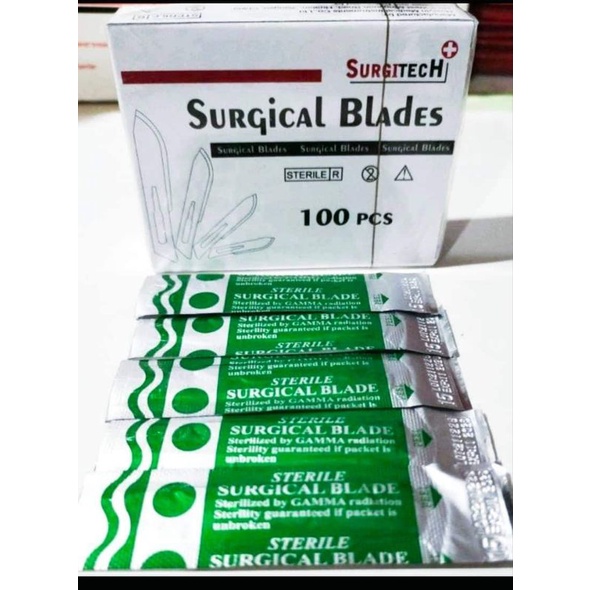 Surgical Blades size 10, 11, 15, 20, 21, 22 (SURGITECH) 100pcs/box ...