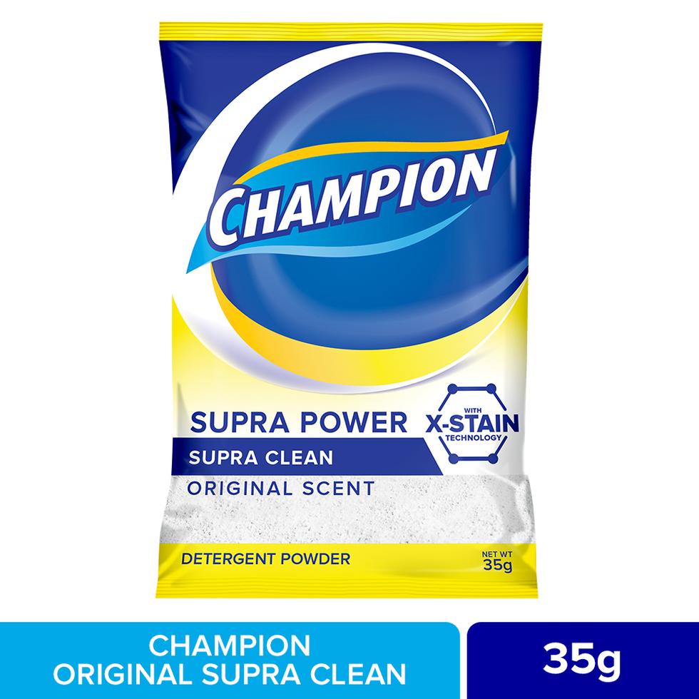 Champion Laundry Detergent Powder Sachet Original Supra Clean Xstain ...