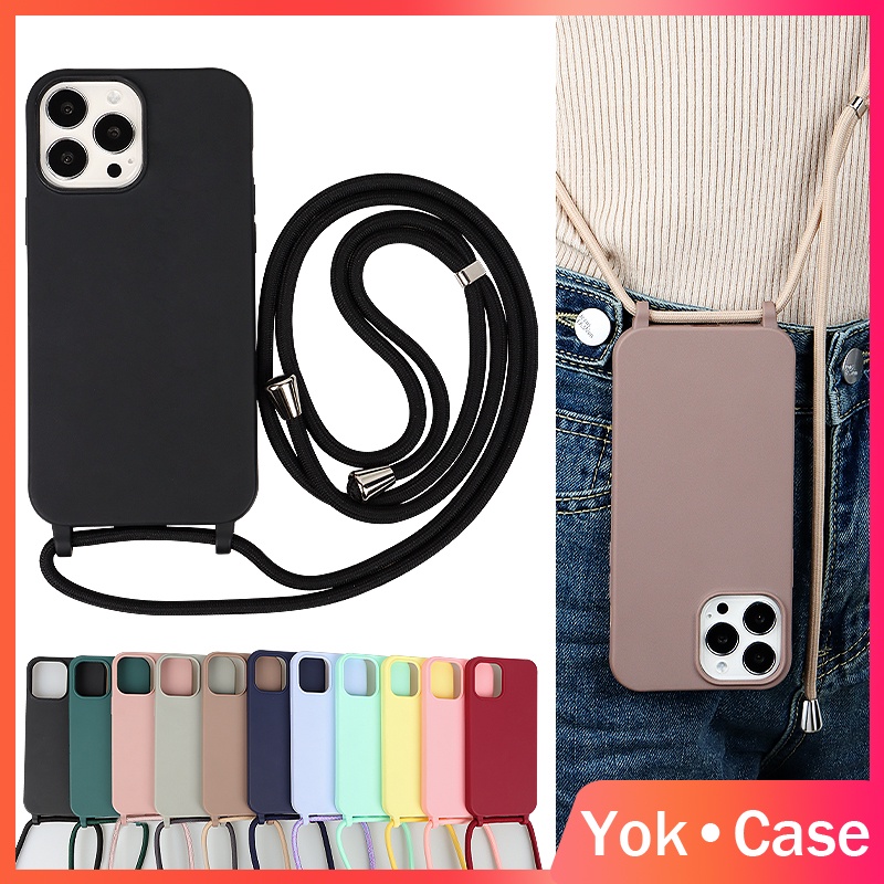 Crossbody Lanyard Casing for iPhone 16 15 14 13 12 11Pro Max Case With ...