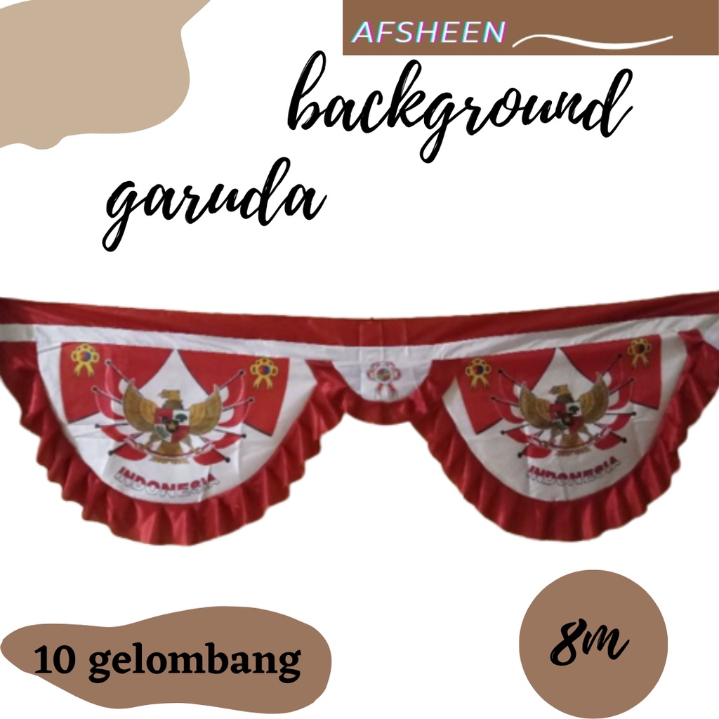 PUTIH MERAH Garuda BACKGROUND Red And White GARUDA 10 Waves | Shopee ...