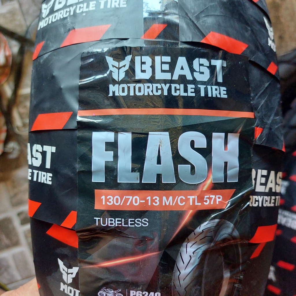 BEAST TIRE FLASH TUBELESS FOR NMAX (110/70-13 & 130/70-13) FREE SEALANT ...