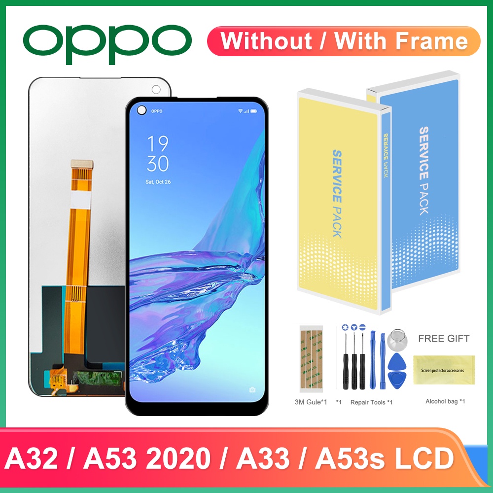 For OPPO A32 A53 2020 A33 A53S LCD Display Touch Screen Digitizer ...