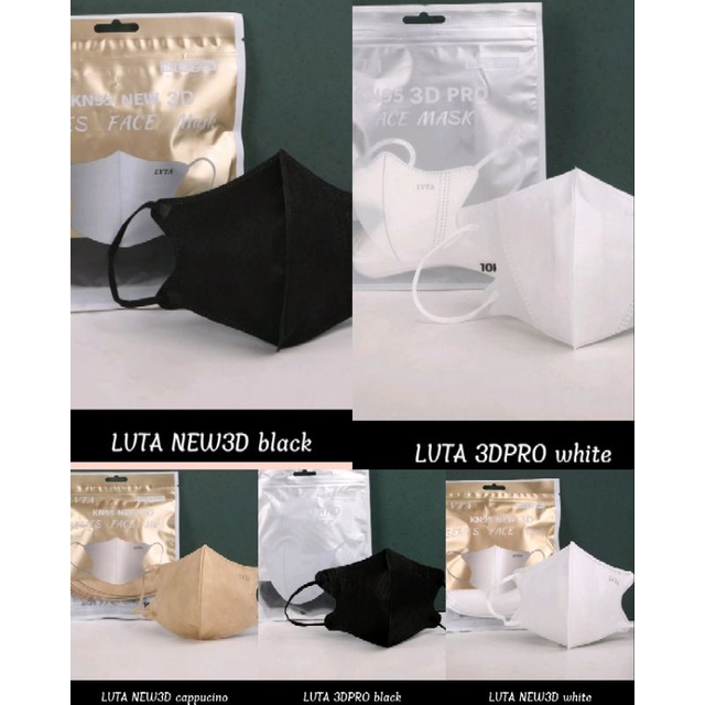 (10pcs) ADULT, LVTA, 5D/3D FACEMASK, PRO, SERIES , Black, Colored ...