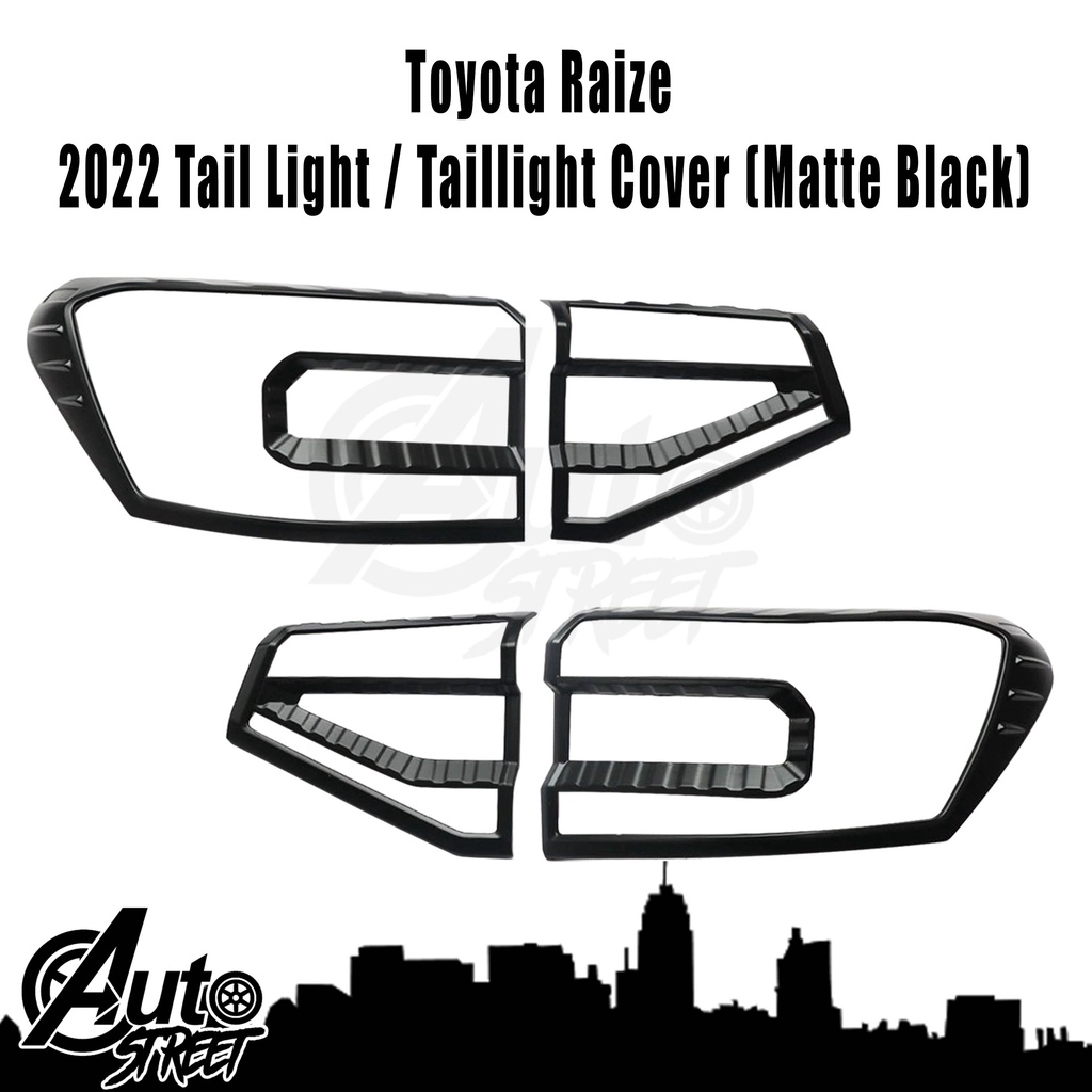 Toyota Raize 2022 Tail Light / Taillight Cover (Matte Black) | Shopee ...