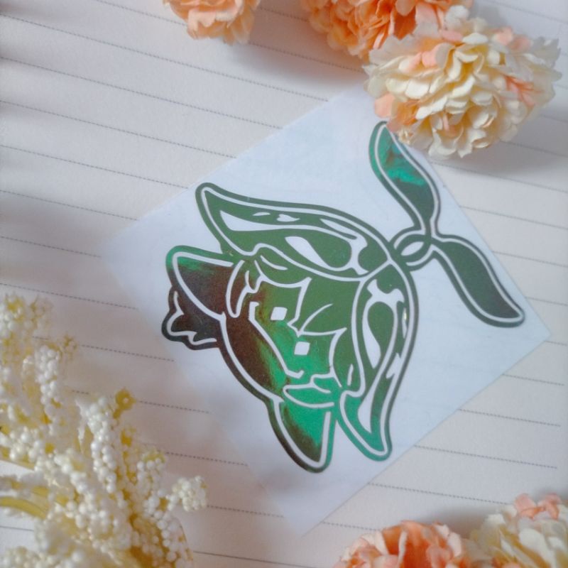 Genshin Impact Character Aranara Holographic Vinyl Stickers Aquaflask ...